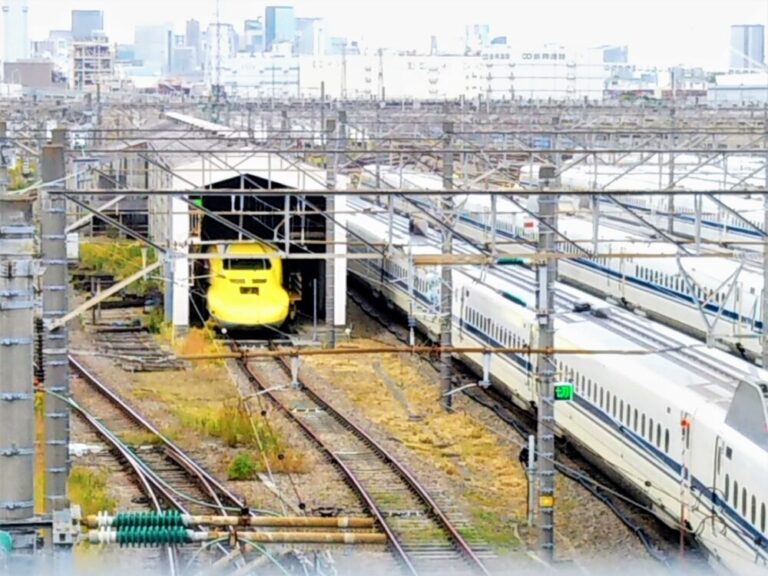 【大井車両基地】ドクターイエローが見れるスポット＆行き方や駐車場情報も紹介！運行日以外がおすすめ！｜てまりの虫めがね